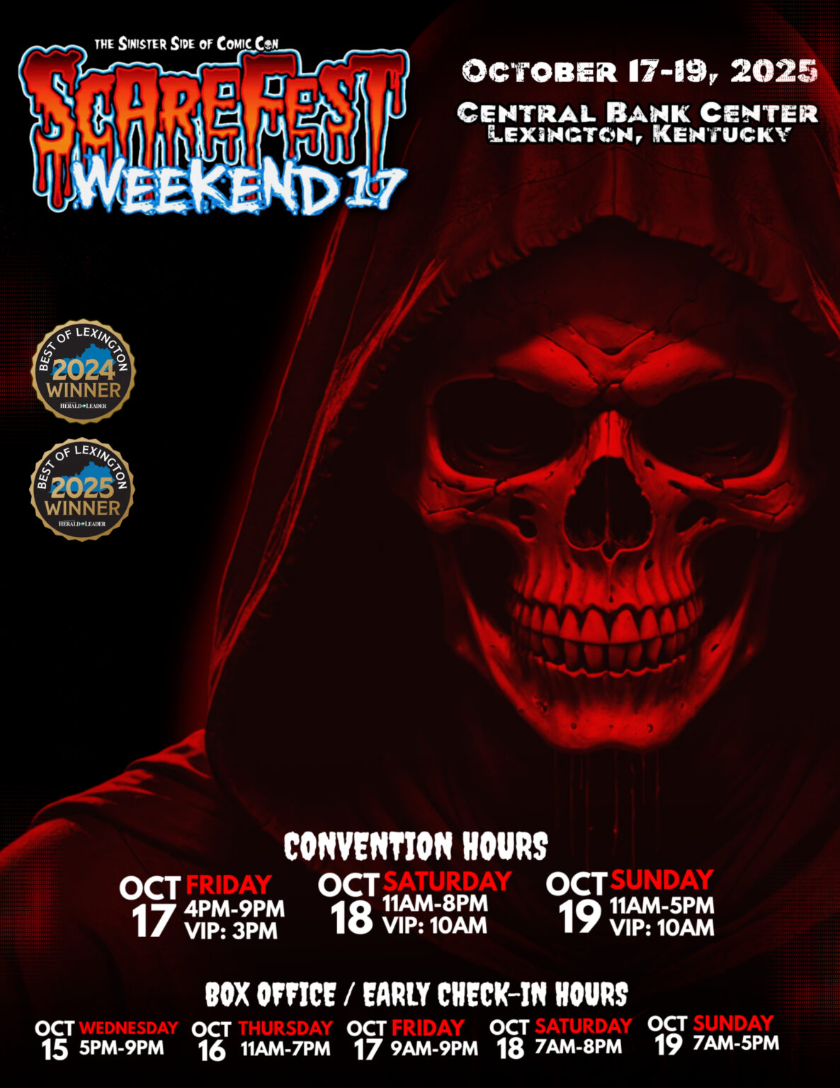 2025 Shuttle Schedule - ScareFest Weekend