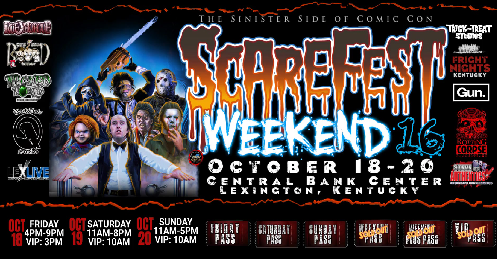 ScareFest is back for its 16th year. Featuring celebrity guests, over ...