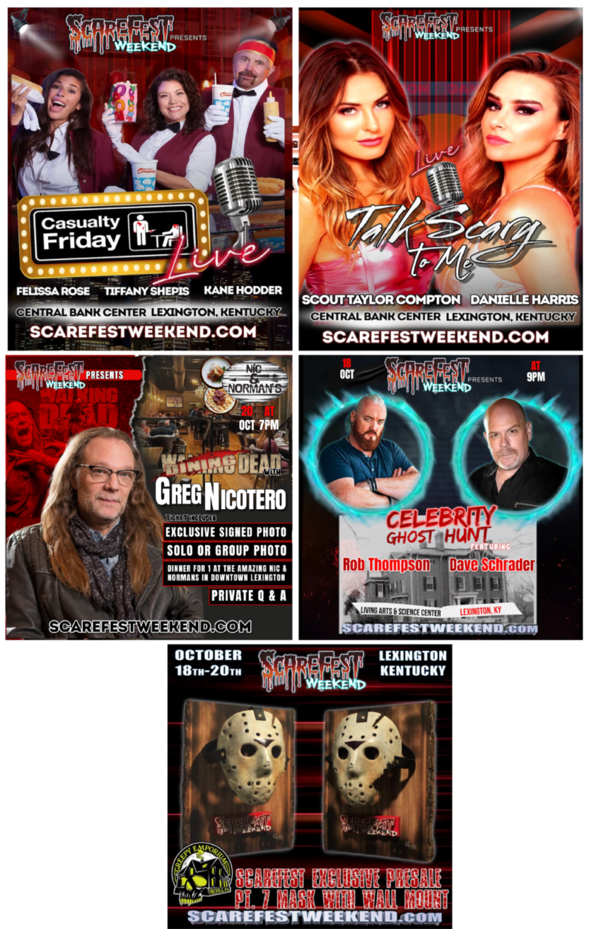 ScareFest is back for its 16th year. Featuring celebrity guests, over ...